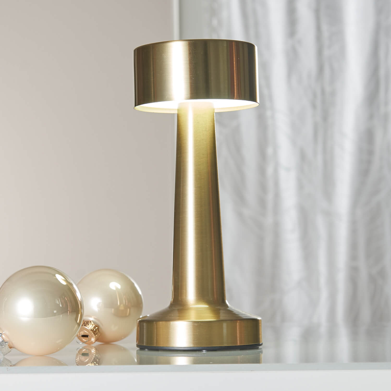 Gold Rechargeable Table Lamp | Coopers Of Stortford