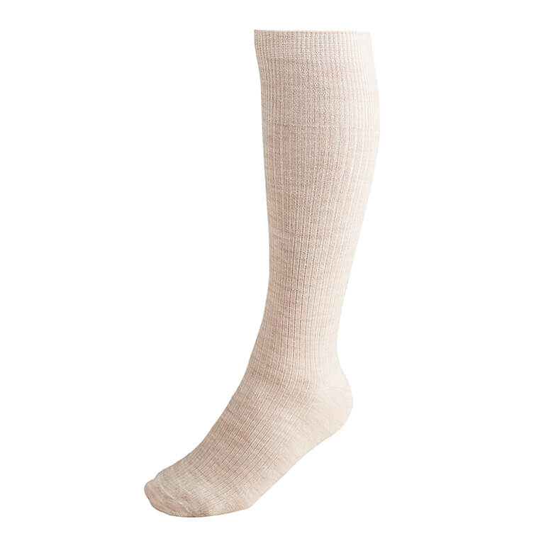 Extra-Long Merino Wool Socks Almond | Coopers Of Stortford