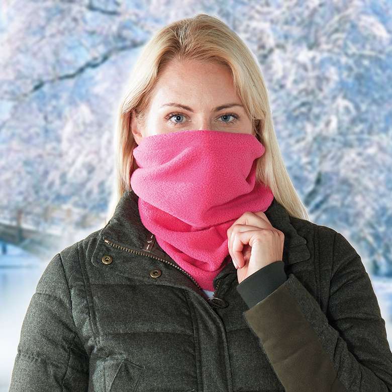 Pack of 2 Thermo Fleece Snoods Blue/Pink | Women's Clothing ...