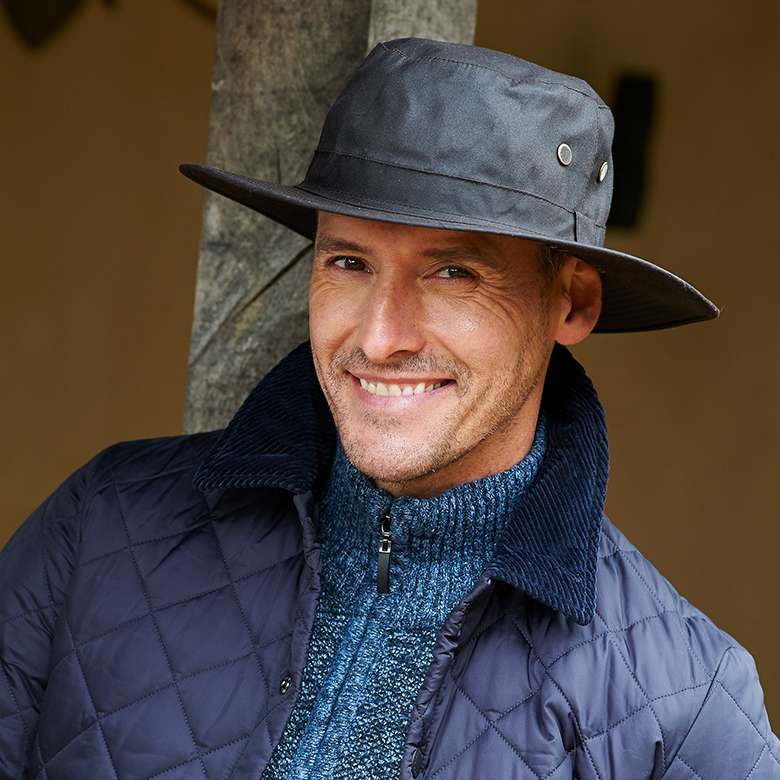 Wide Brim Men’s Waxed Hats Brown | Coopers Of Stortford