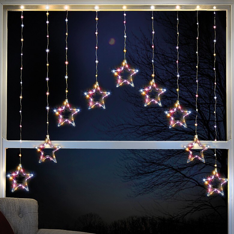 Star Curtain Light Multicolour | Coopers Of Stortford