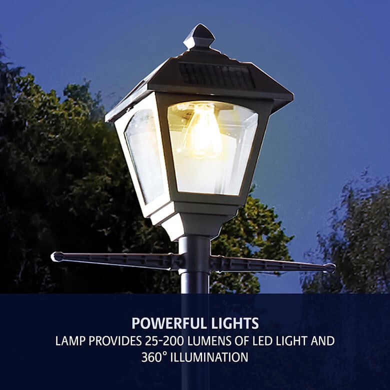 Driveway Lamp Post Solar Lighting