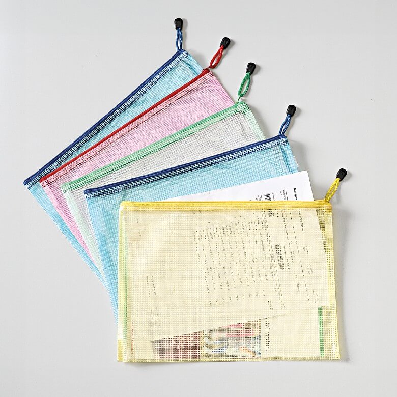 Set of 5 A4 Zip Wallets | Coopers Of Stortford