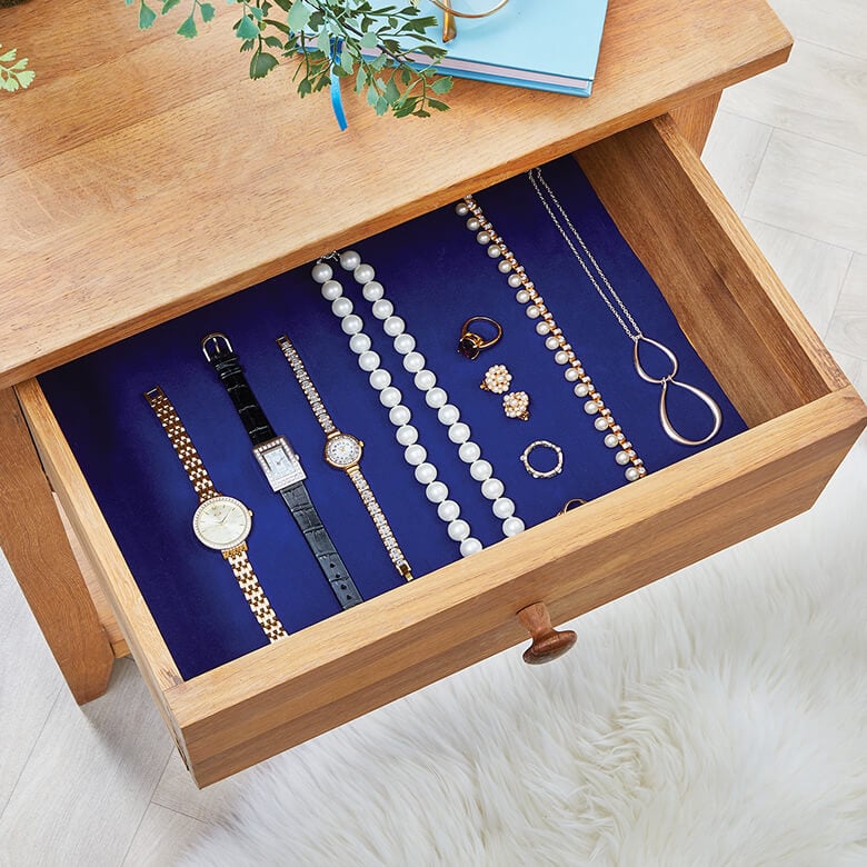 Pack of 3 Self-Adhesive Velvet Drawer-Liners - Buy 2 & Save £4 ...