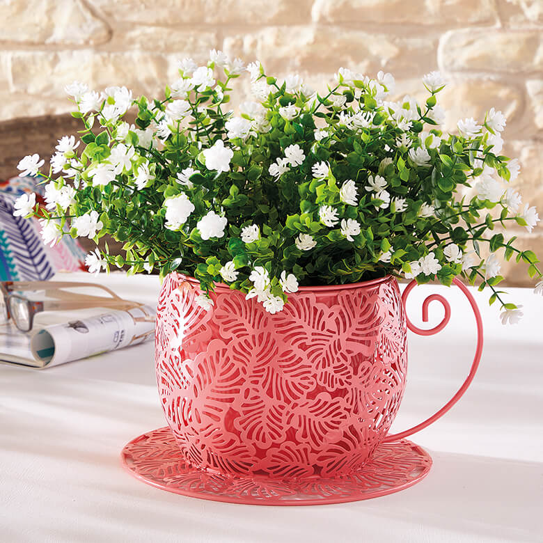 Pink Teacup Planter | Coopers Of Stortford