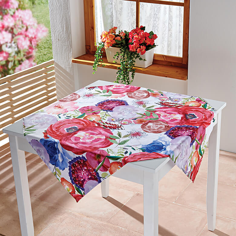 Rectangle Poppy Print Tablecloth | Coopers Of Stortford