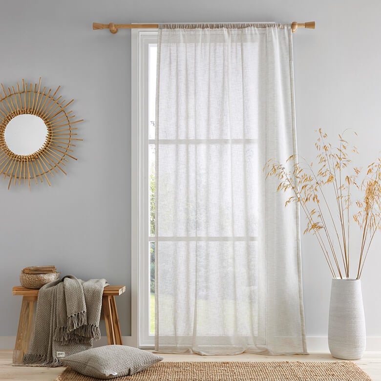 White Plain Voile Curtains | Coopers Of Stortford