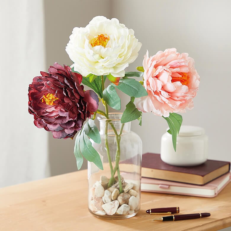 Articifial Peony Stem - Buy 2 Get 1 Free | Coopers Of Stortford