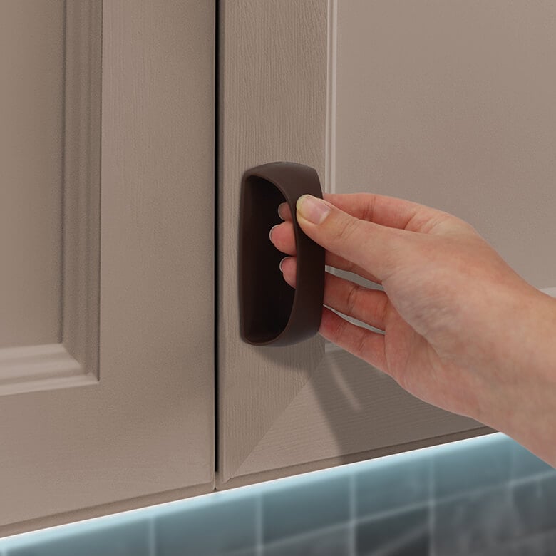 Set of 4 Brown Self-Adhesive Handles - Buy 1 Get 1 Free | Coopers Of ...