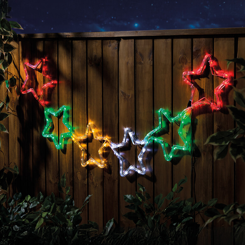 6-Piece Star Rope Light | Coopers Of Stortford