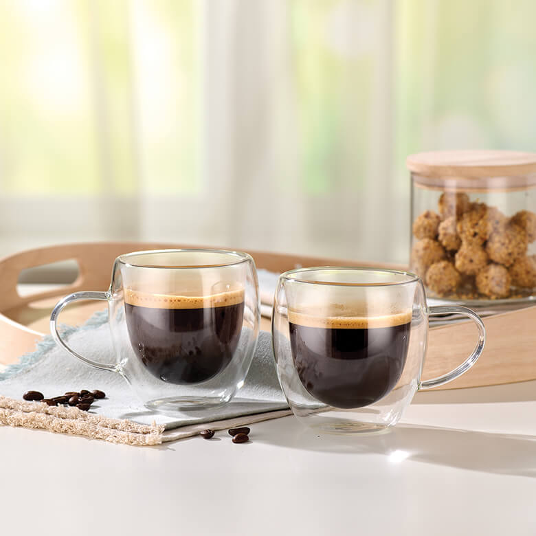 Set of 2 Double Walled Mugs | Coopers Of Stortford