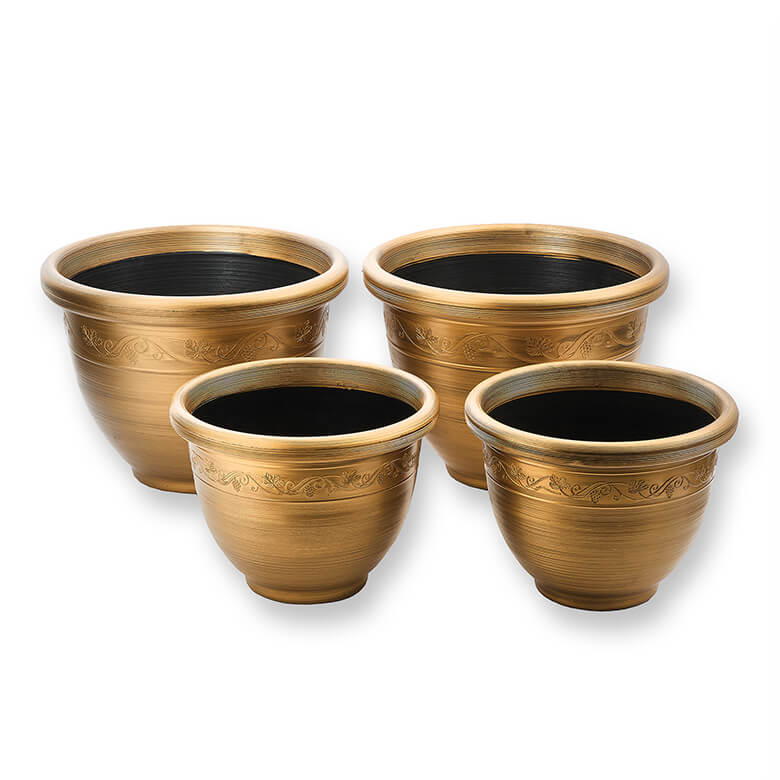 Bronze Planters Outdoors