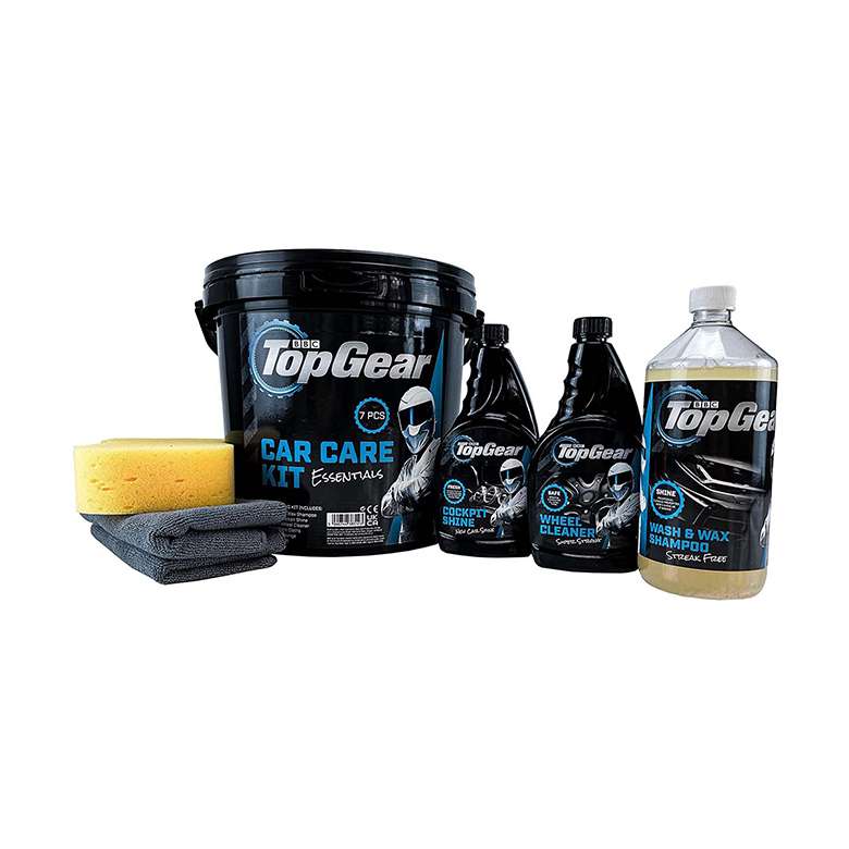 Top Gear 7 Piece Car Cleaning Kit