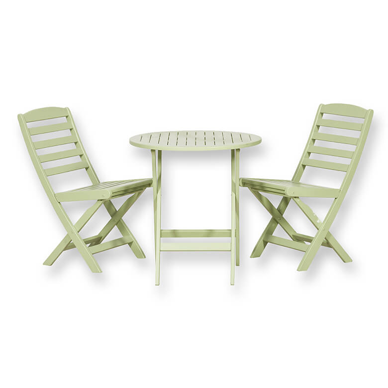 Porto 2 Seater Folding Bistro Set Sage Green Coopers Of Stortford