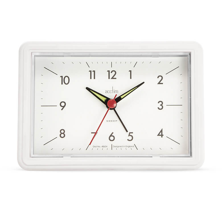 Acctim Drake Mid Century Style Alarm Clock - Buttermilk | Coopers Of ...