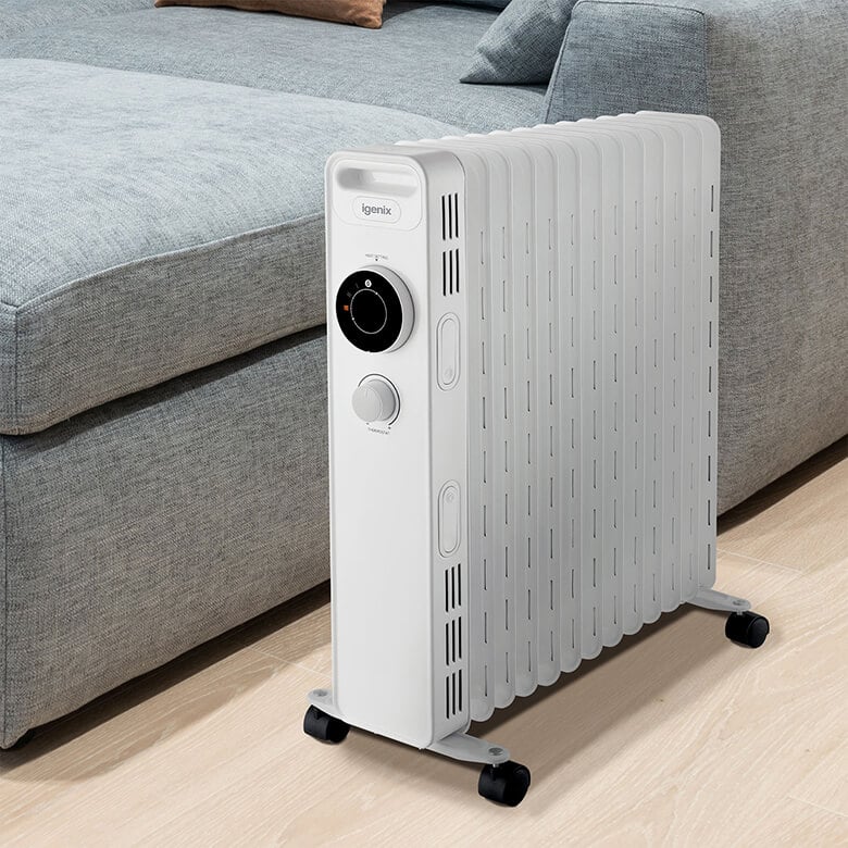 Igenix 2.5KW Oil Filled Portable Radiator White