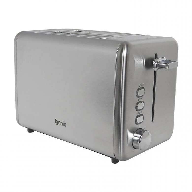 Igenix 4 Slice Toaster - Stainless Steel | Coopers Of Stortford