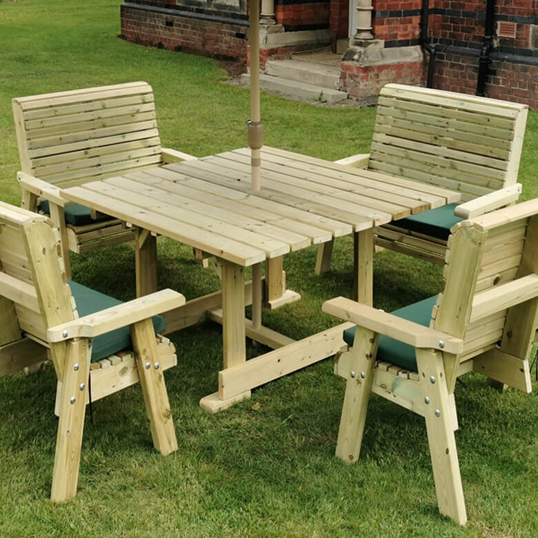 Ergo Table with 4x 2 Seater Benches | Coopers Of Stortford