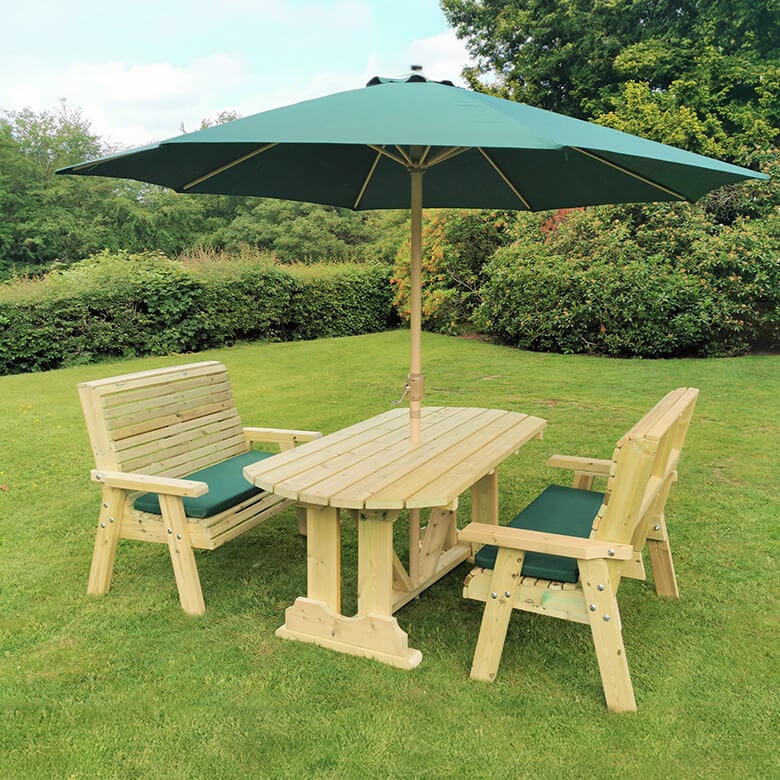 Ergo Table with 2x 2 Seater Benches | Coopers Of Stortford