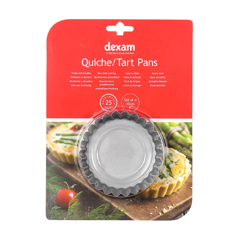 Set of 4 Non-Stick Tart/Quiche Tins | Coopers Of Stortford