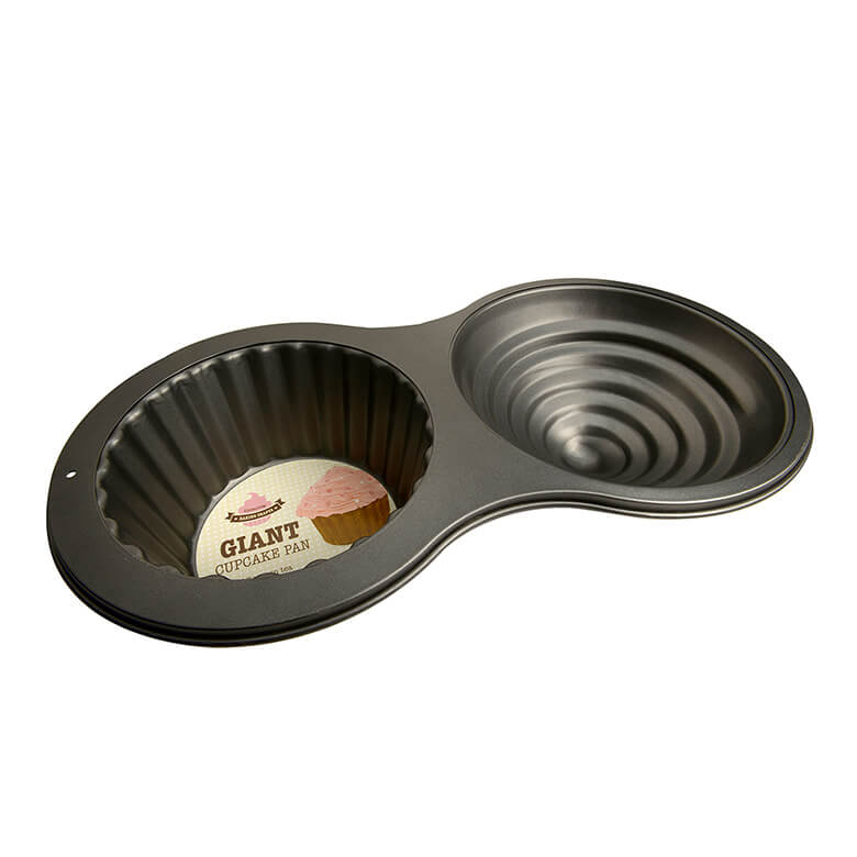 Fox Run Giant Cupcake Pan Cupcake Pan Baking Mold, Carbon, 46% OFF