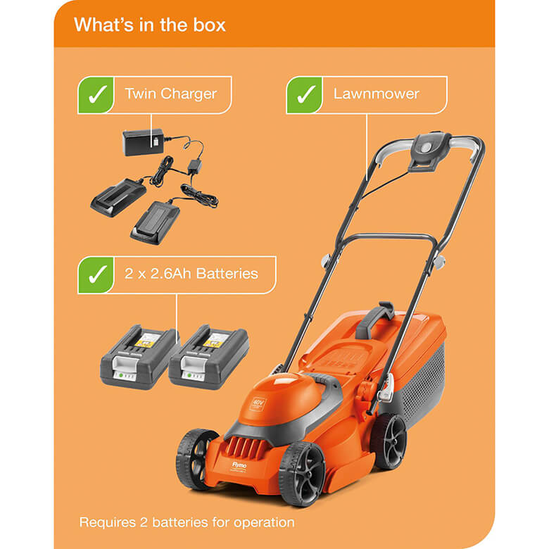 Flymo 40v battery store