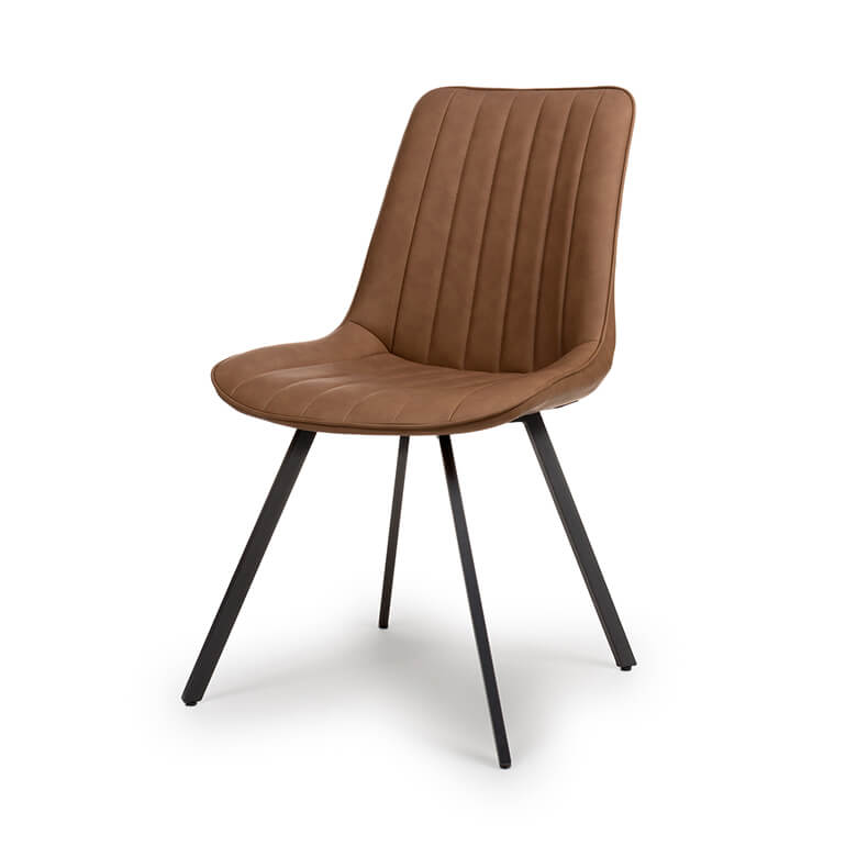 Milo Chair Set of 2 - Tan | Coopers Of Stortford