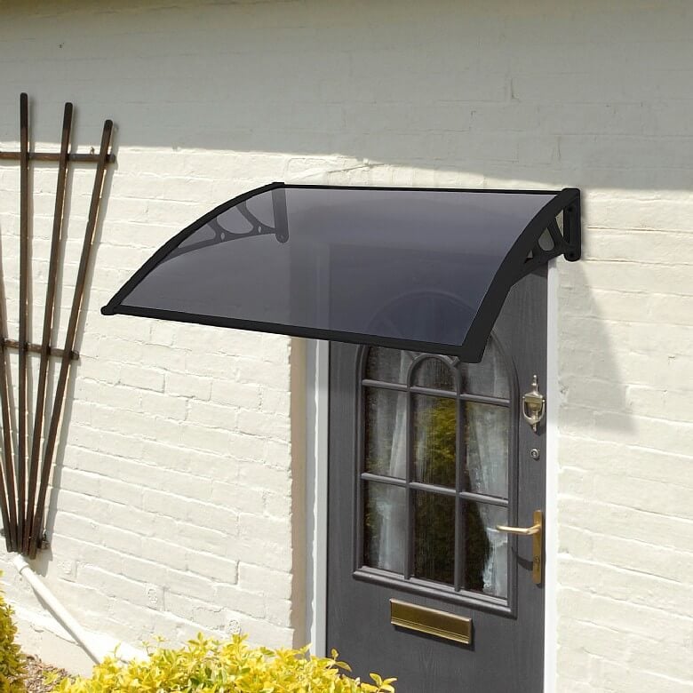 Tinted Black Door Canopy