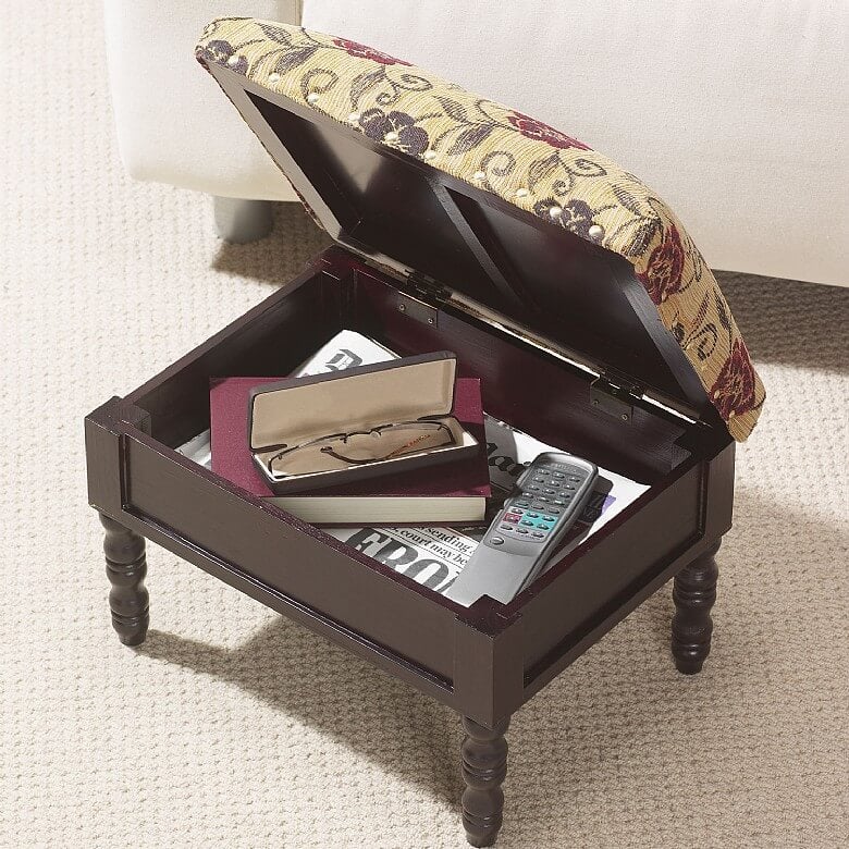 Traditional Storage Footstool