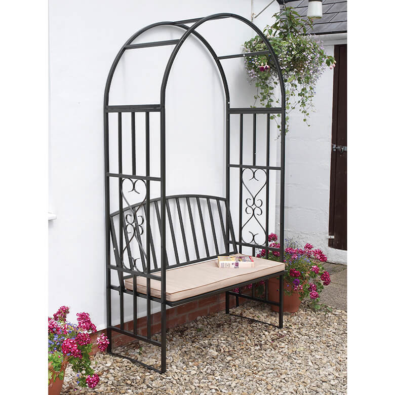 Huntingdon Arch Bench And Cushion | Coopers Of Stortford