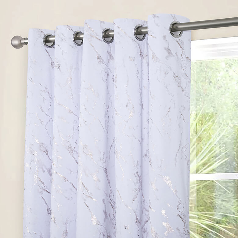 Mabel Eyelet Curtains White