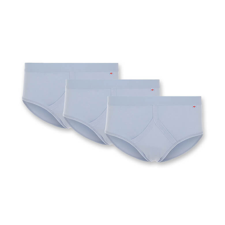 Light Blue Classic Fly-Front Briefs - 3 Pair Pack | Coopers Of Stortford