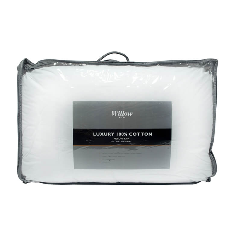 Willow 100% Cotton Pillow Pair | Coopers Of Stortford