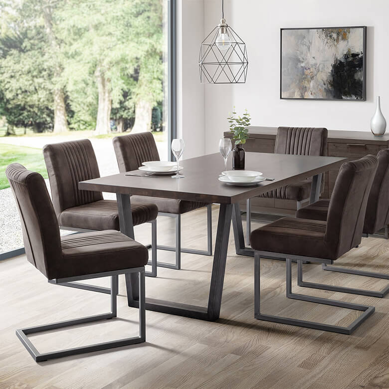 Ridgewood Dining Chair Set of 2 Charcoal Grey