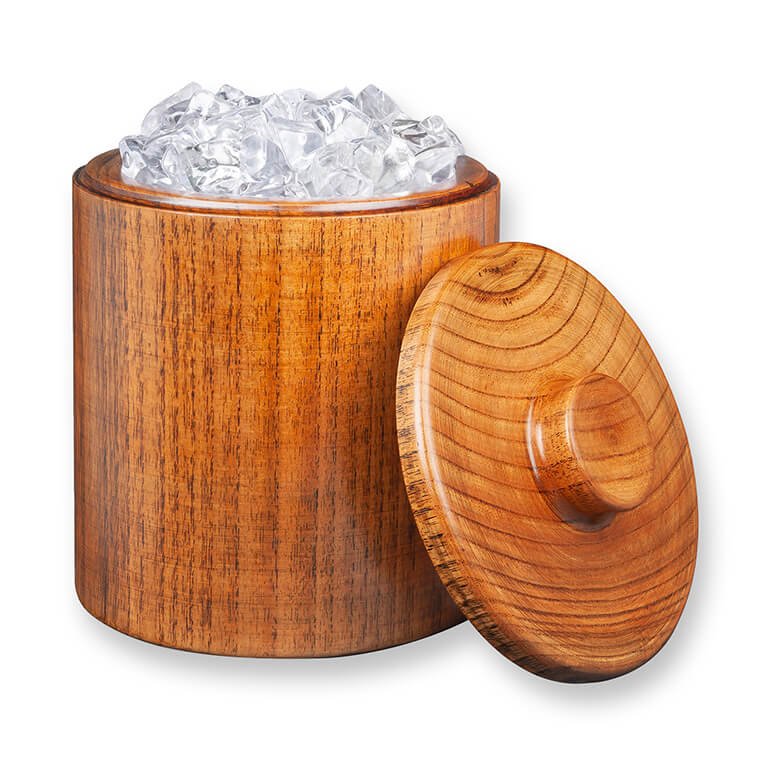 Solid Wood Ice Bucket - 1.2L Capacity | Coopers Of Stortford