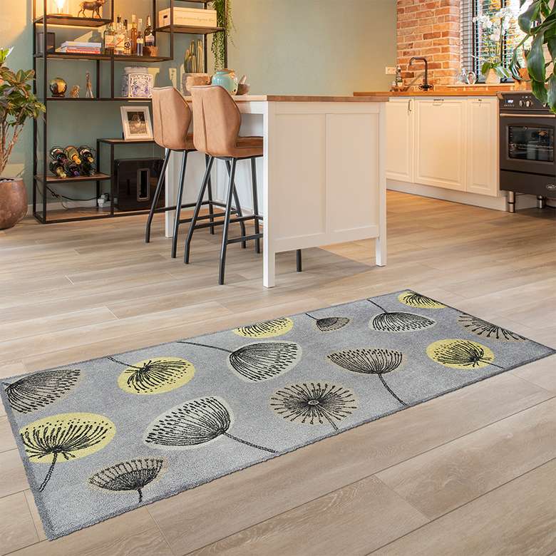 Mayfair Recylon Mat Modern Leaves | Coopers Of Stortford