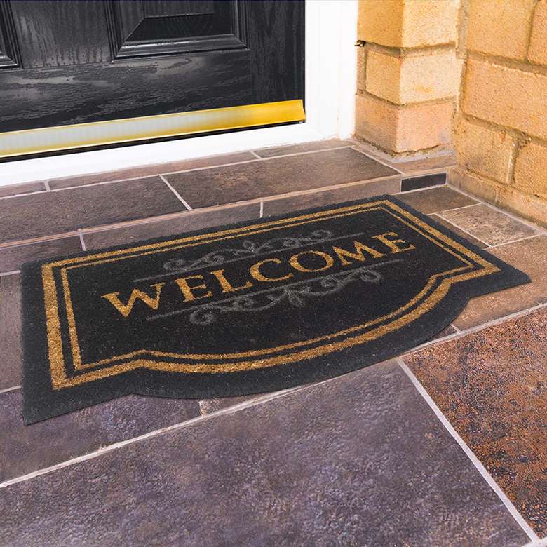 Kentwell Welcome Classic Mat Black | Coopers Of Stortford