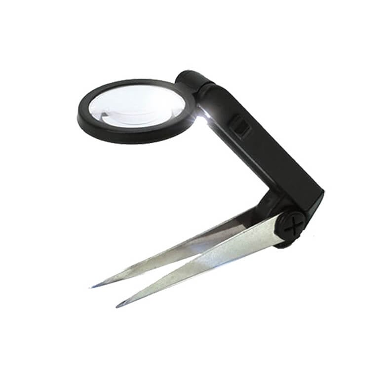 Led Tweezer With Magnifier | Coopers Of Stortford