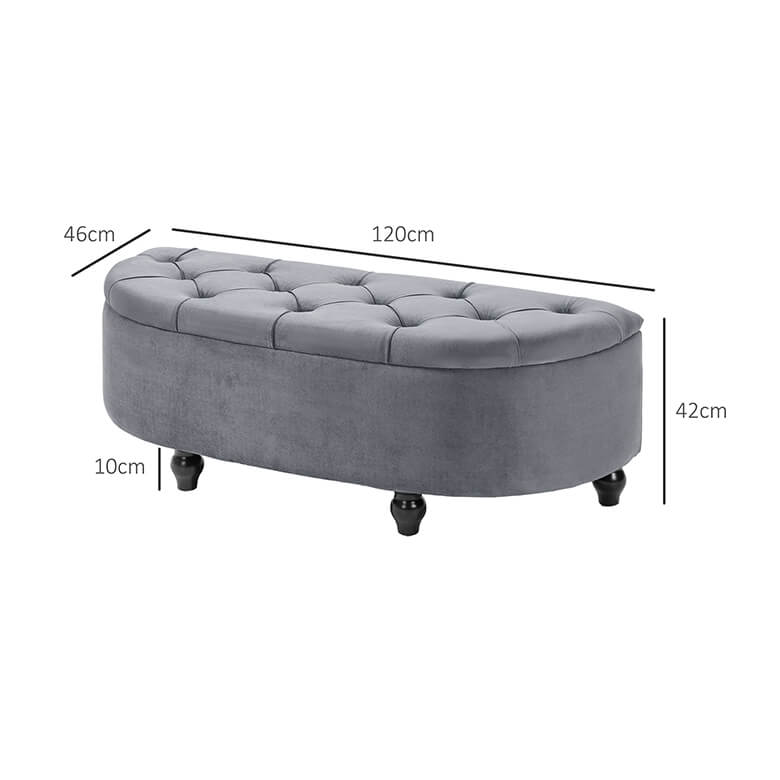 Tufted storage bench store
