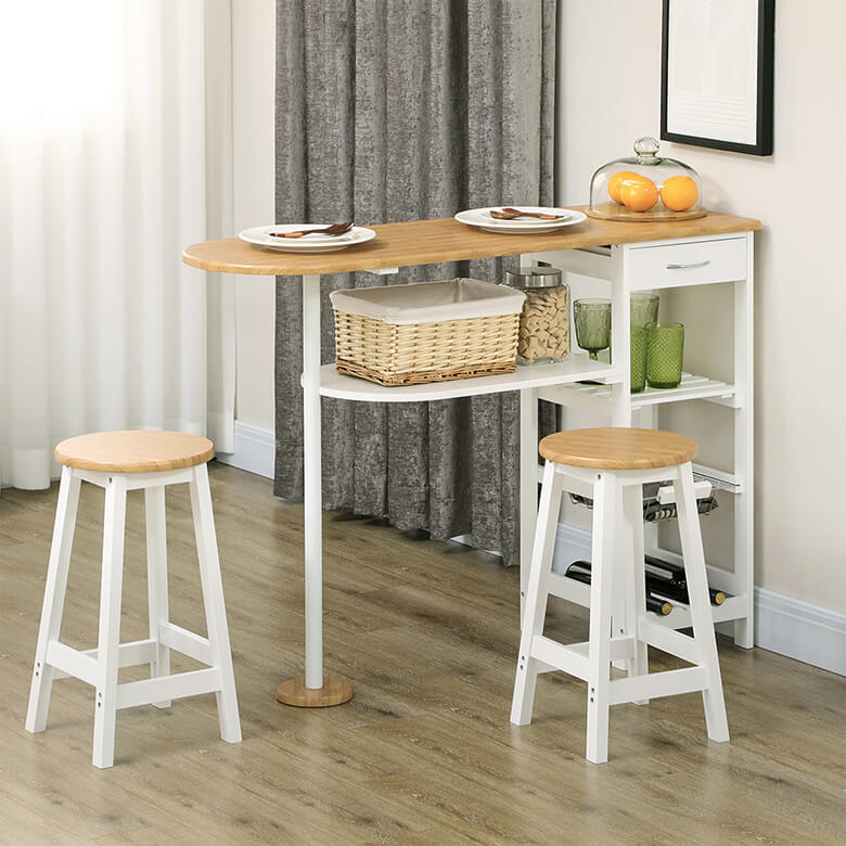 Bar Table 2 Stools with Storage Coopers Of Stortford