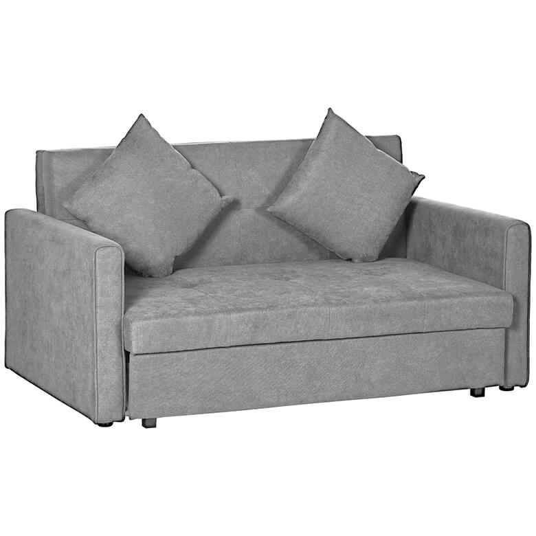 Grey two seater sofa bed store