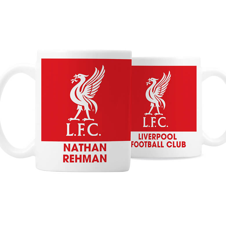 Personalised Liverpool FC Bold Crest Mug | Coopers Of Stortford