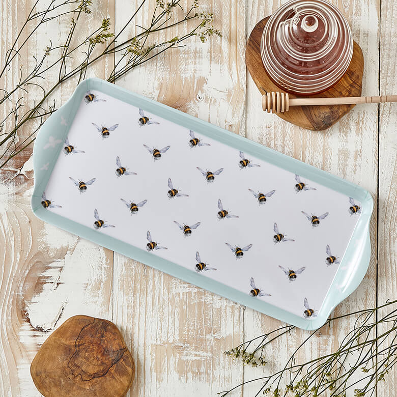 Wrendale Designs Bee Print Tea Tray | Coopers Of Stortford