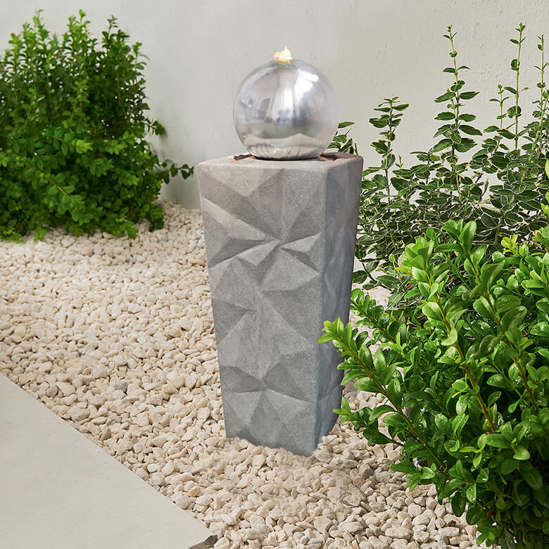 Stainless Steel Orb Water Feature | Coopers Of Stortford