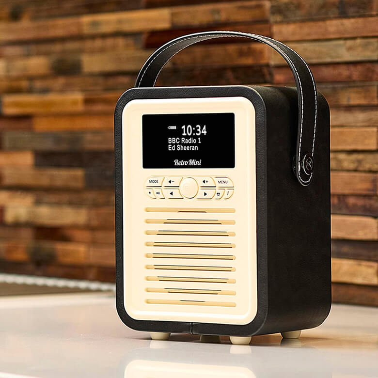 Retro Mini Portable DAB Radio - Cream | Coopers Of Stortford