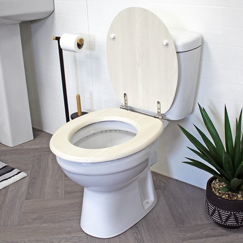 Oxford Toilet Seat White Oak