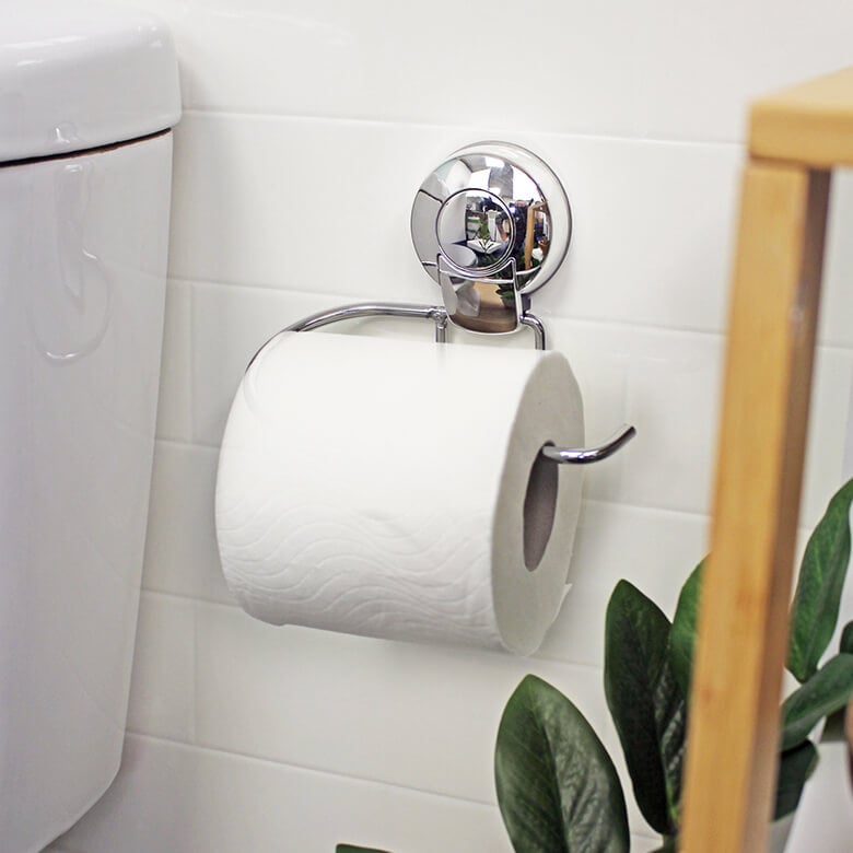 Suctionloc Toilet Roll Holder With Disc Chrome