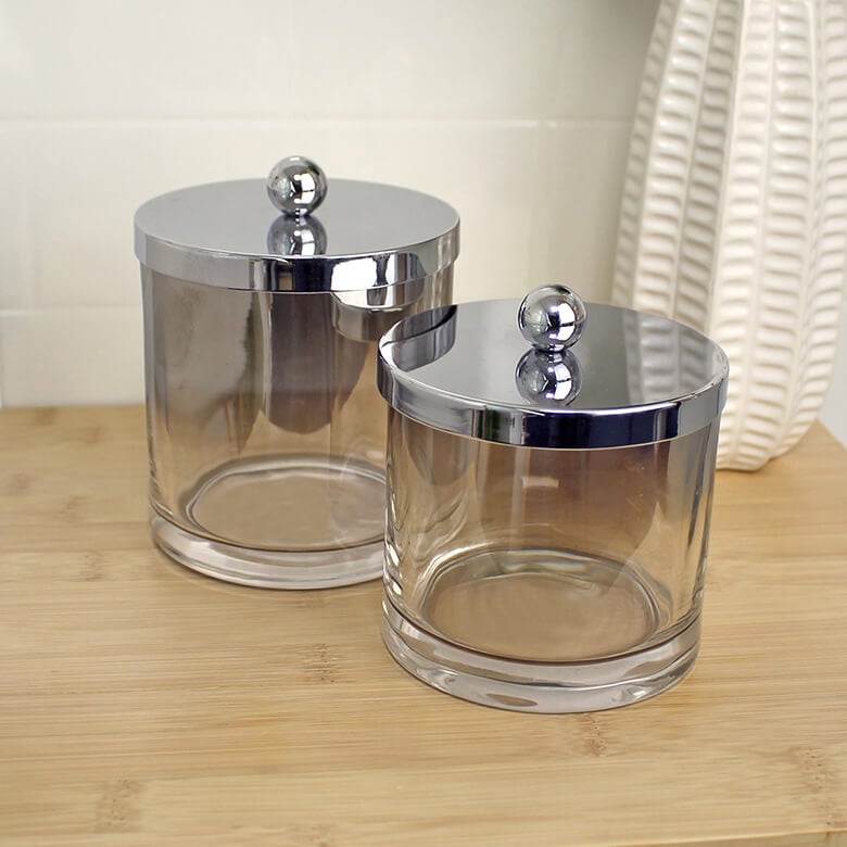 Ombre Glass Large Storage Jar | Coopers Of Stortford