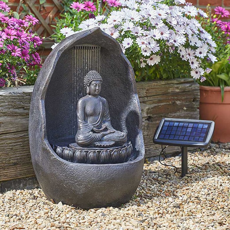 Buddha - Hybrid Power Solar Water Feature | Coopers Of Stortford
