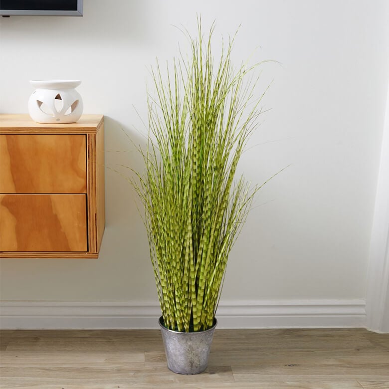 Artificial Zebra Grass Potted Plant | Coopers Of Stortford